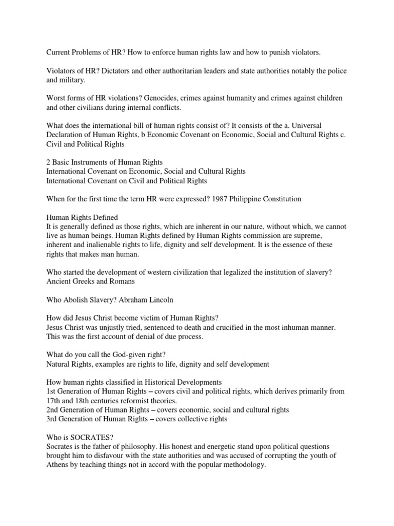 Human Rights | PDF | Human Rights | Natural Law