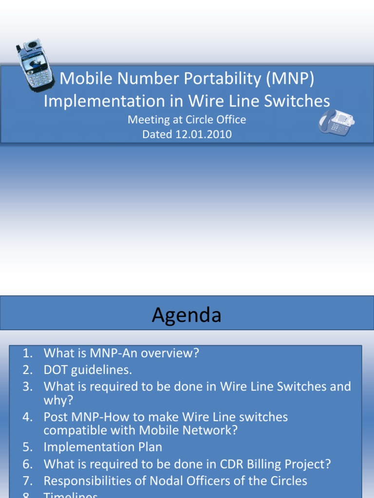 MNP PP Presentation | PDF | Routing | Telephony