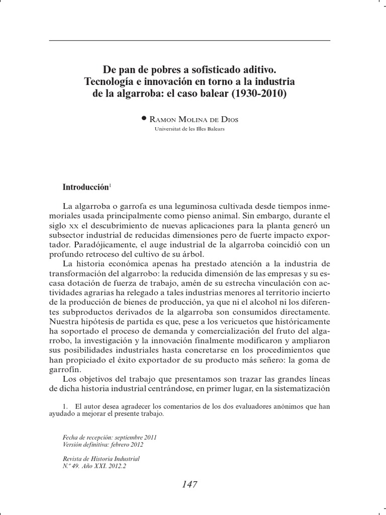 Historia de La Garofa | PDF | Agricultura | España
