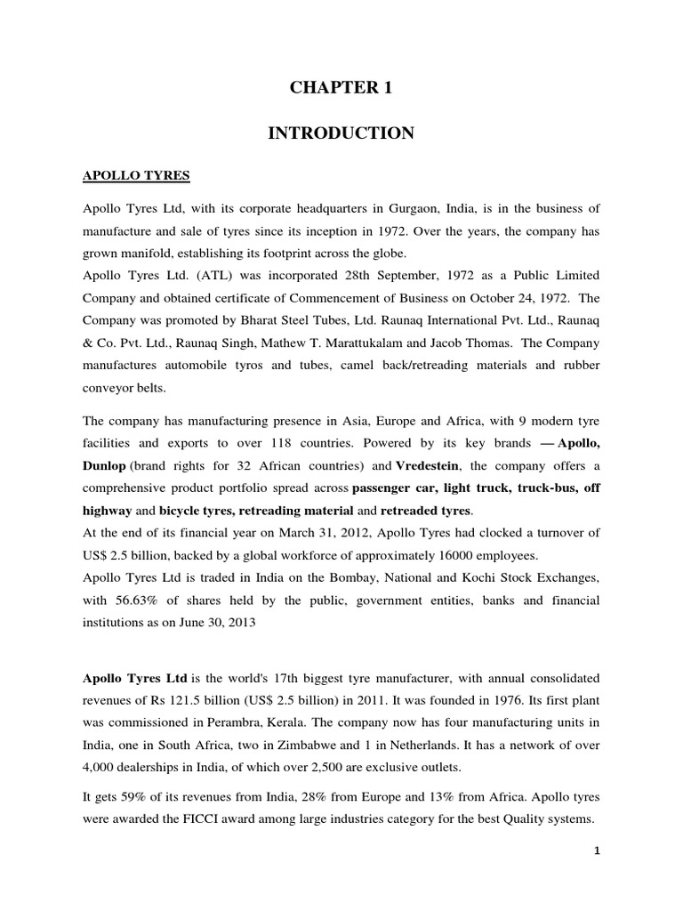 Apollo Tyre | Download Free PDF | Tire | Sales