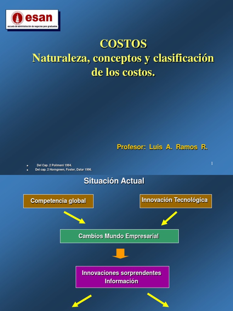 Costos. Naturaleza Conceptos y Clasificacion de La Contabilidad de Costos | PDF | Costo | Inventario