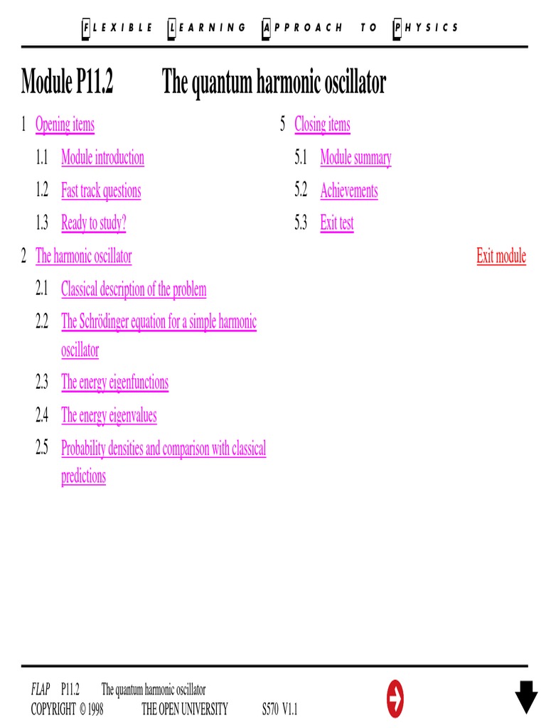 Quantum Harmonic Oscillator PDF | PDF | Wave Function | Schrödinger ...