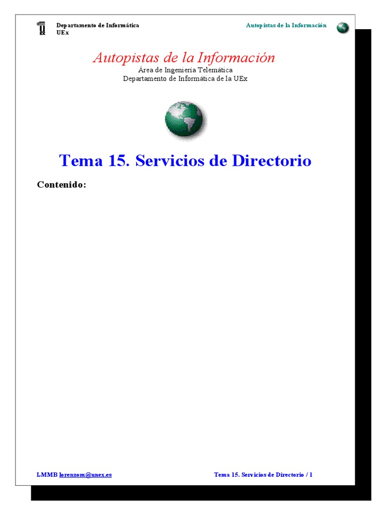 Servicios de Directorio en Informática | PDF | Objeto (informática ...