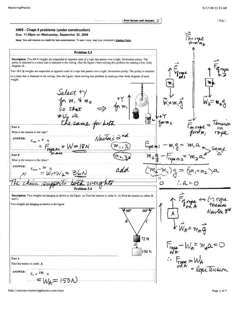 HW5 Mastering Physics Solution HW5 Mastering Physics Solution