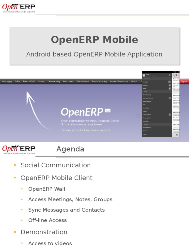 Openerp Mobile | PDF | Android (Operating System) | Email