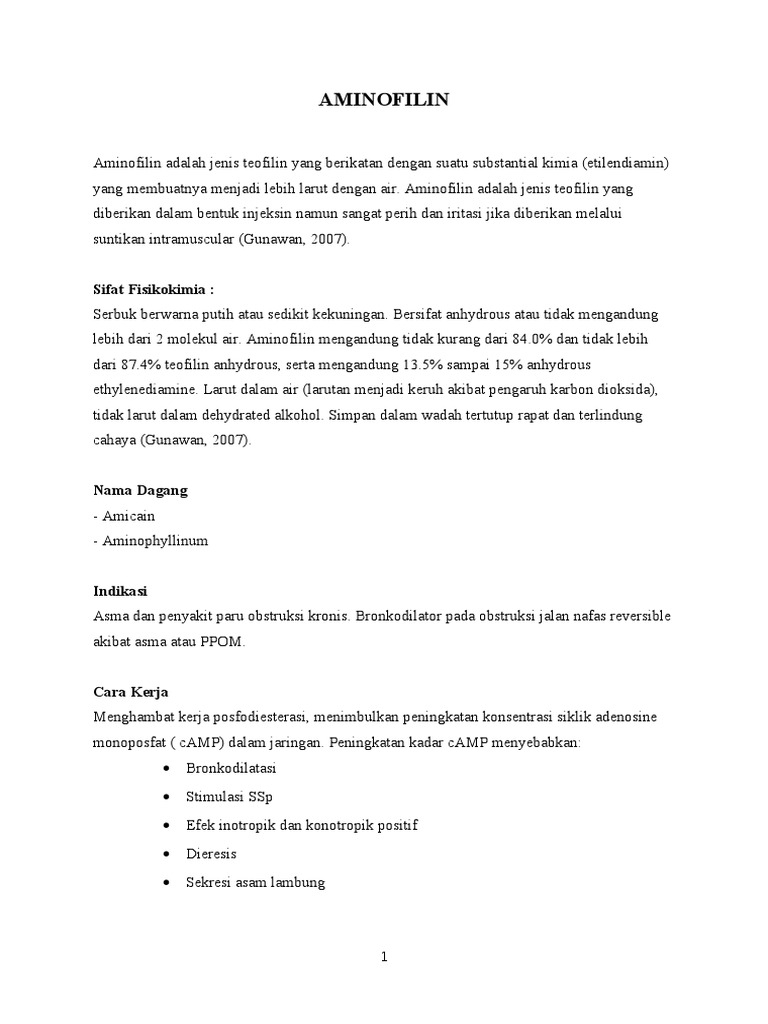 Aminofilin | PDF