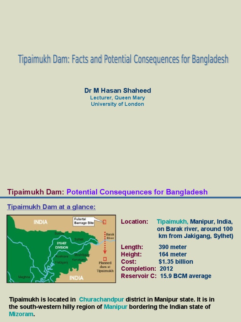 Tipaimukh Dam's Impact on Bangladesh | PDF | Bangladesh | Agriculture