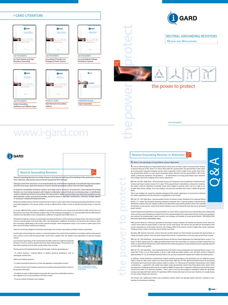 NGR PDF | PDF | Resistor | Capacitor
