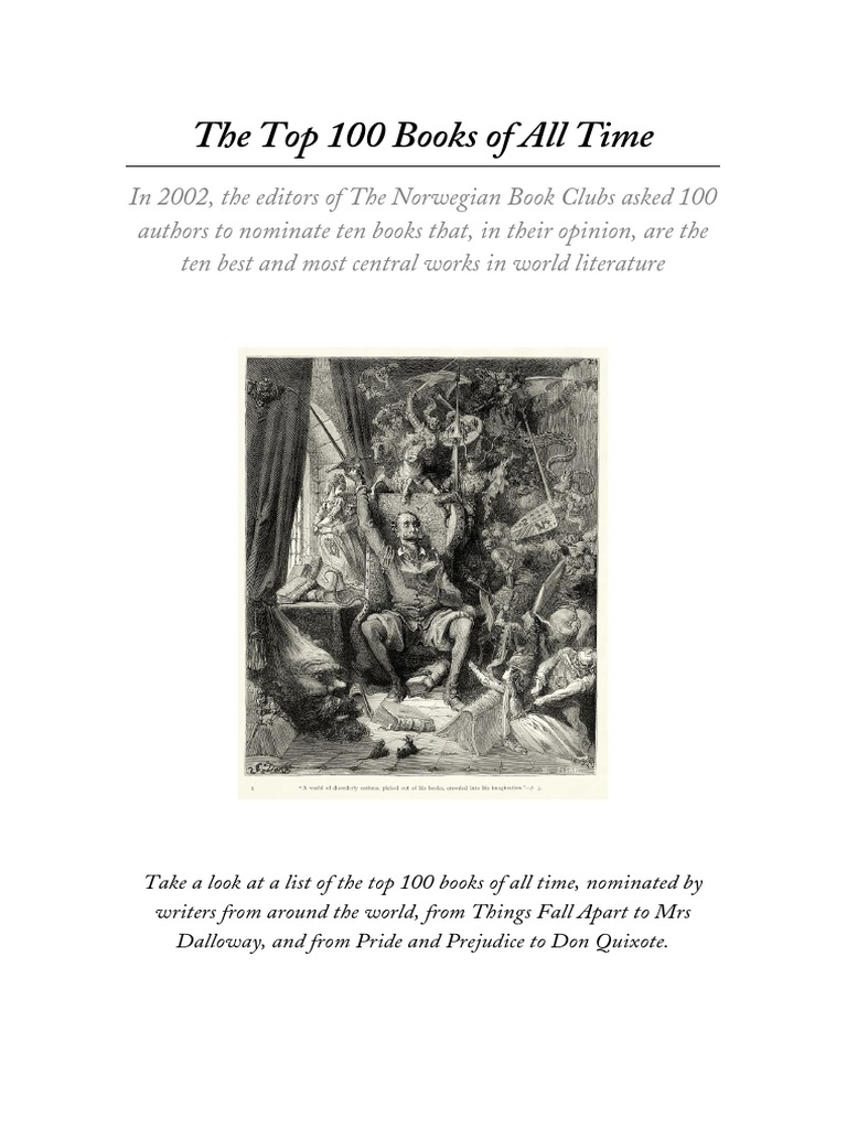 The Norwegian Book Clubs - The Top 100 Books of All Time | PDF | Novels ...