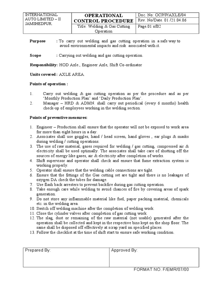 Welding & Gas Safety Guide | PDF | Welding | Construction