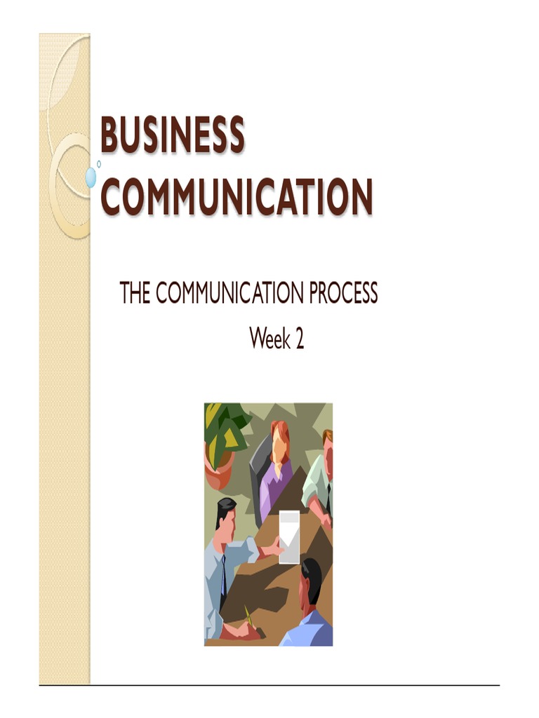 Business Communication Process | PDF | Communication | Information