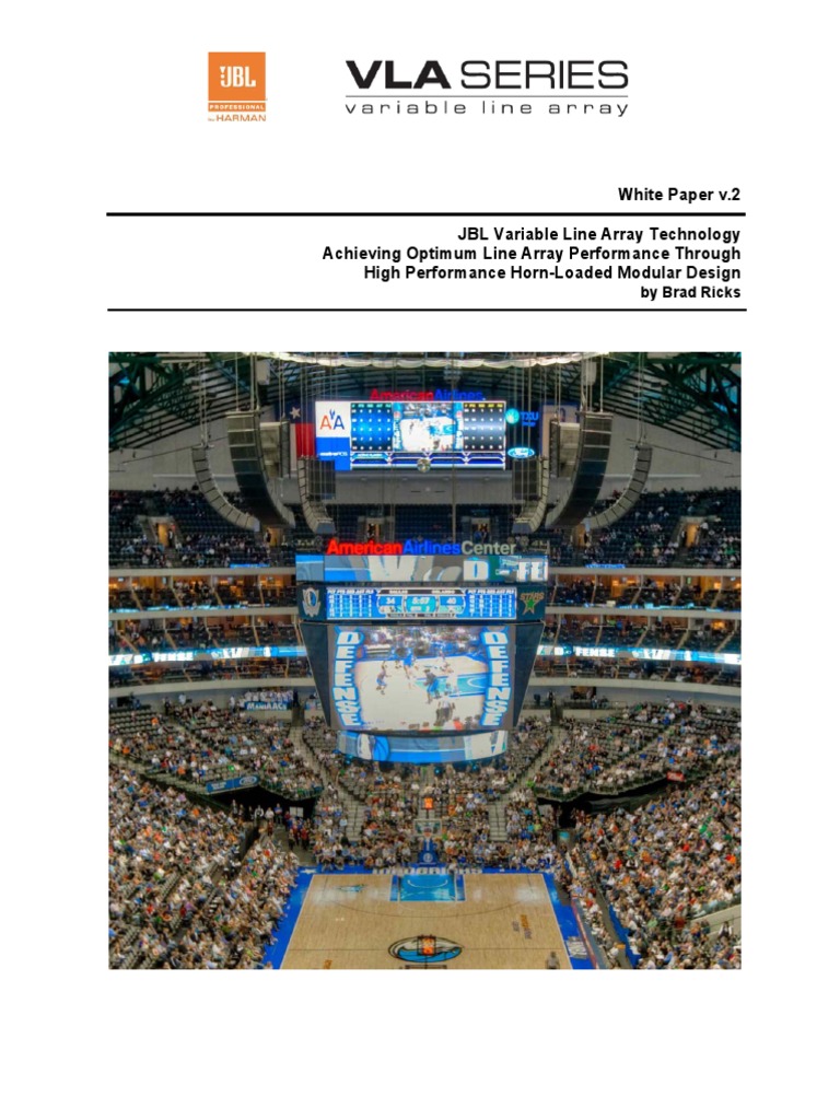 JBL VLA Variable Line Array White Paper | PDF | Loudspeaker | Waves