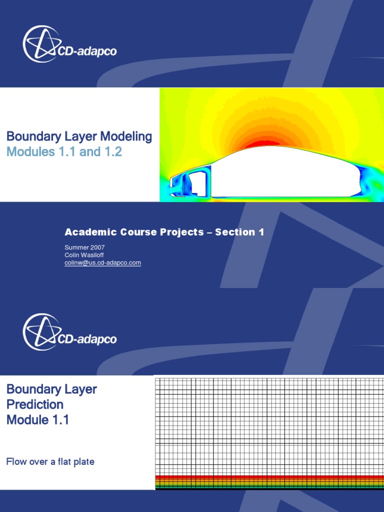 Boundary Layer Modeling: Modules 1.1 and 1.2 | PDF | Boundary Layer | Fluid Dynamics