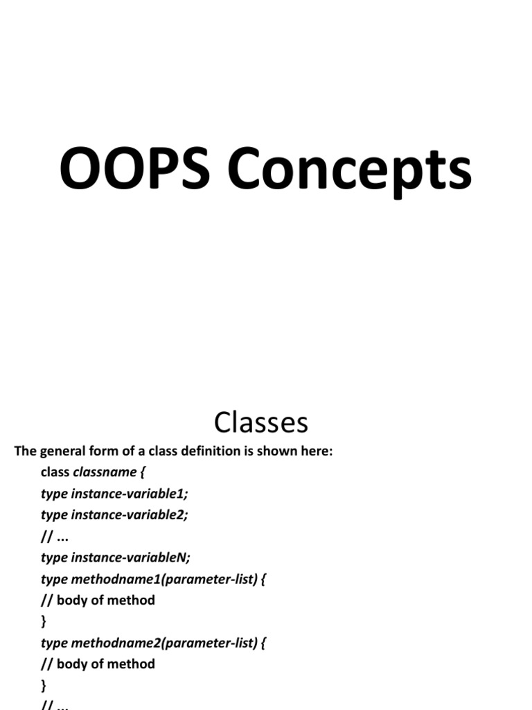 An Introduction To Oop Concepts Classes Objects Inheritance And More Pdf Inheritance