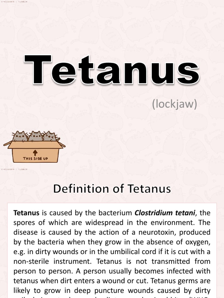 Overview of Tetanus and Its Prevention | PDF | Pediatrics | Epidemiology