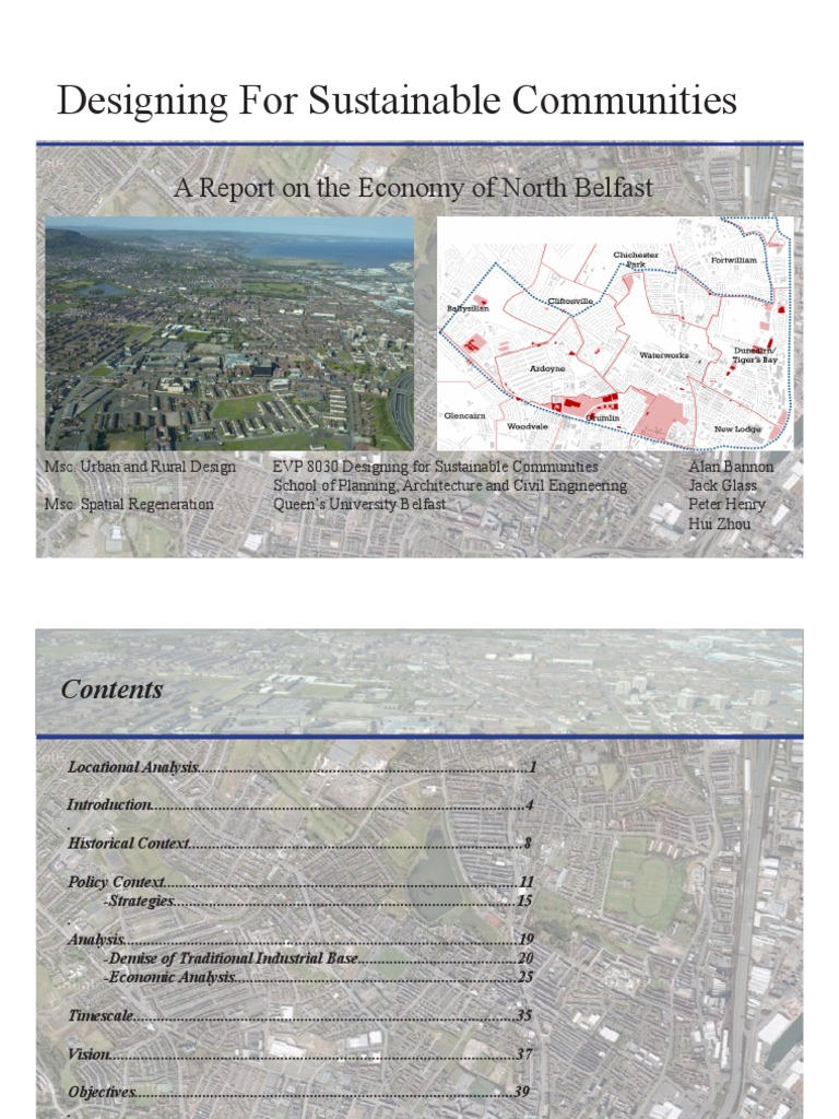 North Belfast Economy Group Final Report | PDF | Belfast | Northern Ireland