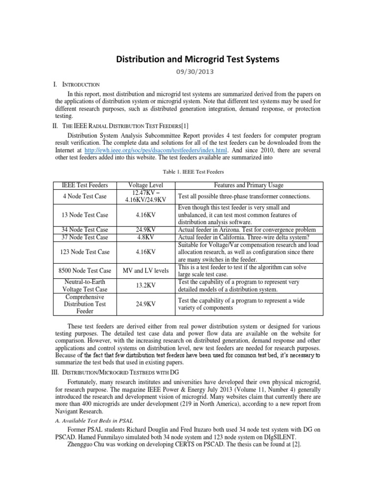 MicroGrid Test System | PDF | Distributed Generation | Physical Universe