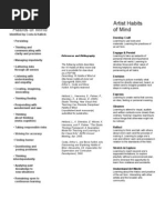 Studio Habits Reflection Prompts | PDF | Mind | Thought