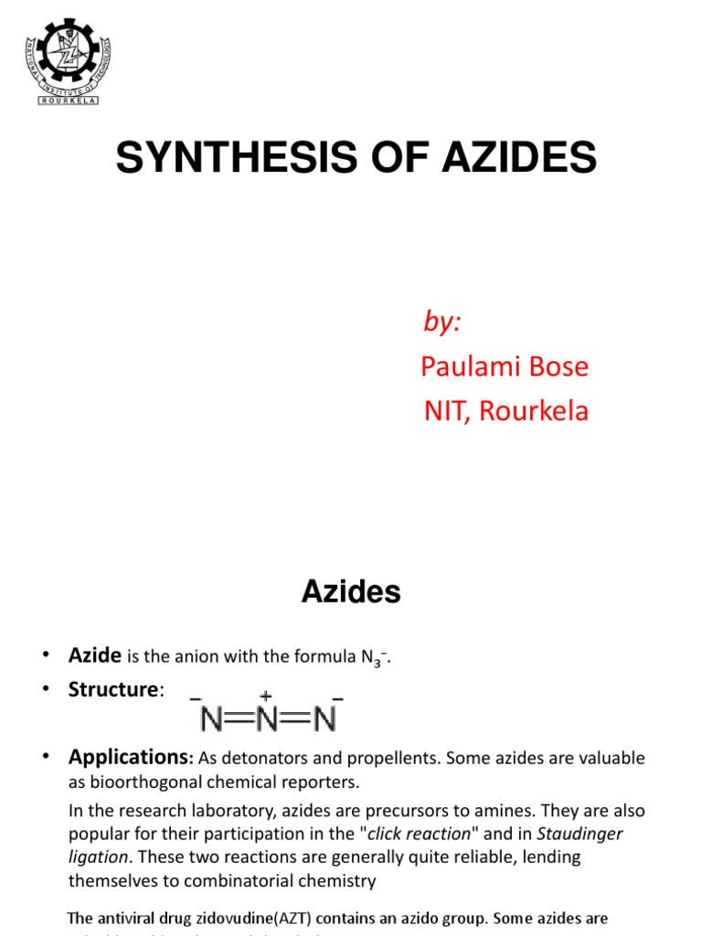 Synthesis of Azides | PDF