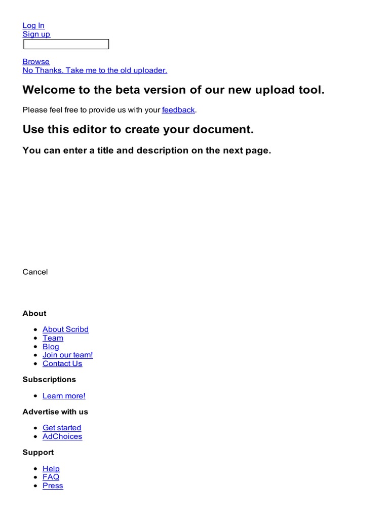 Rich Text Editor File | PDF | Scribd | Web 2.0
