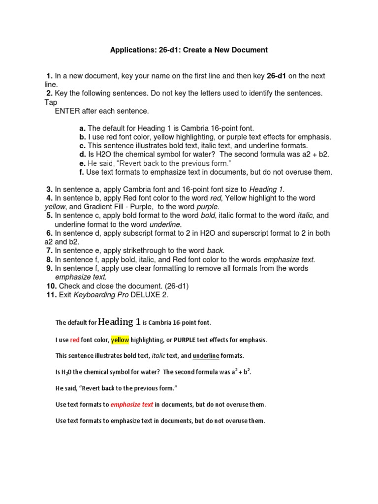 Document Formatting Instructions Guide | PDF