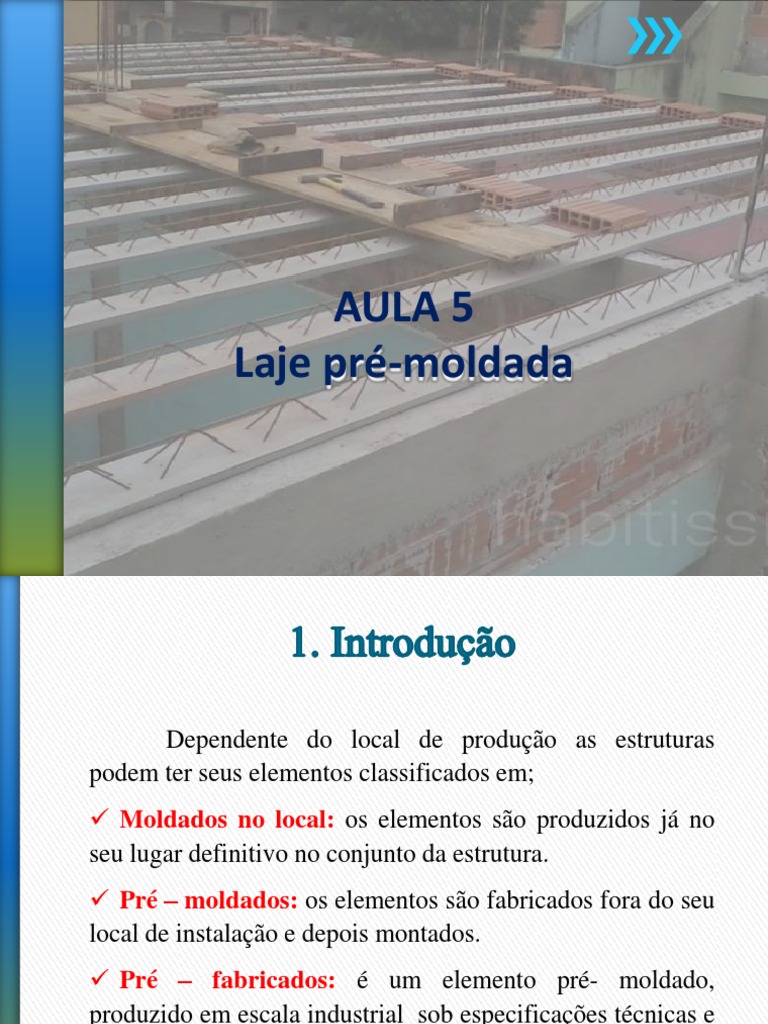 Tipos e Aplicações de Lajes Pré-Moldadas | PDF | Viga | Concreto