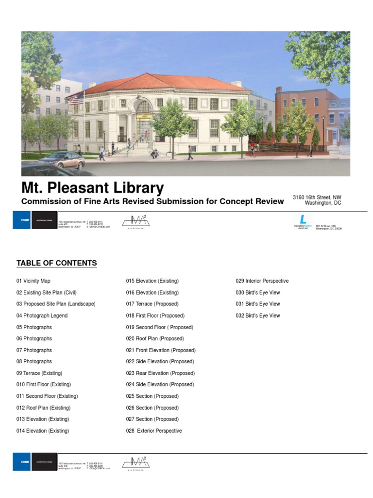 Mt. Pleasant Library Concept Review | PDF | Roof | Building Technology