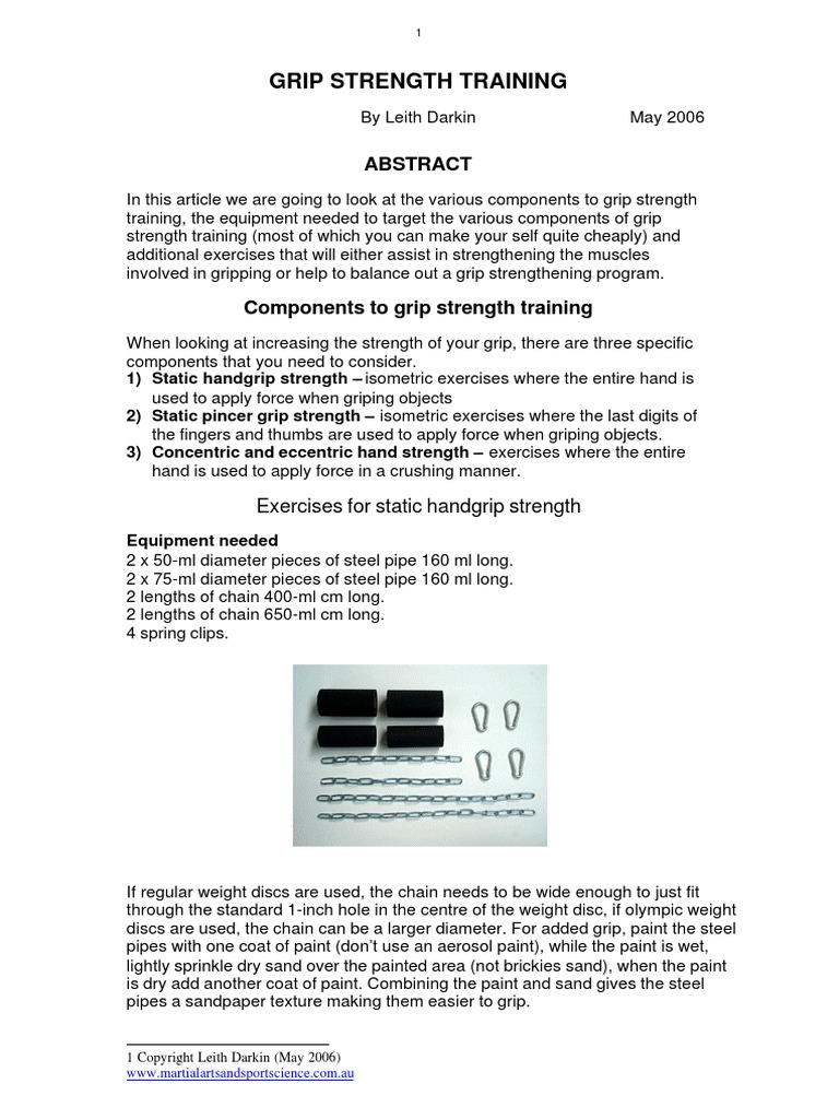 2006 - Ok-Grip Strength Training | PDF