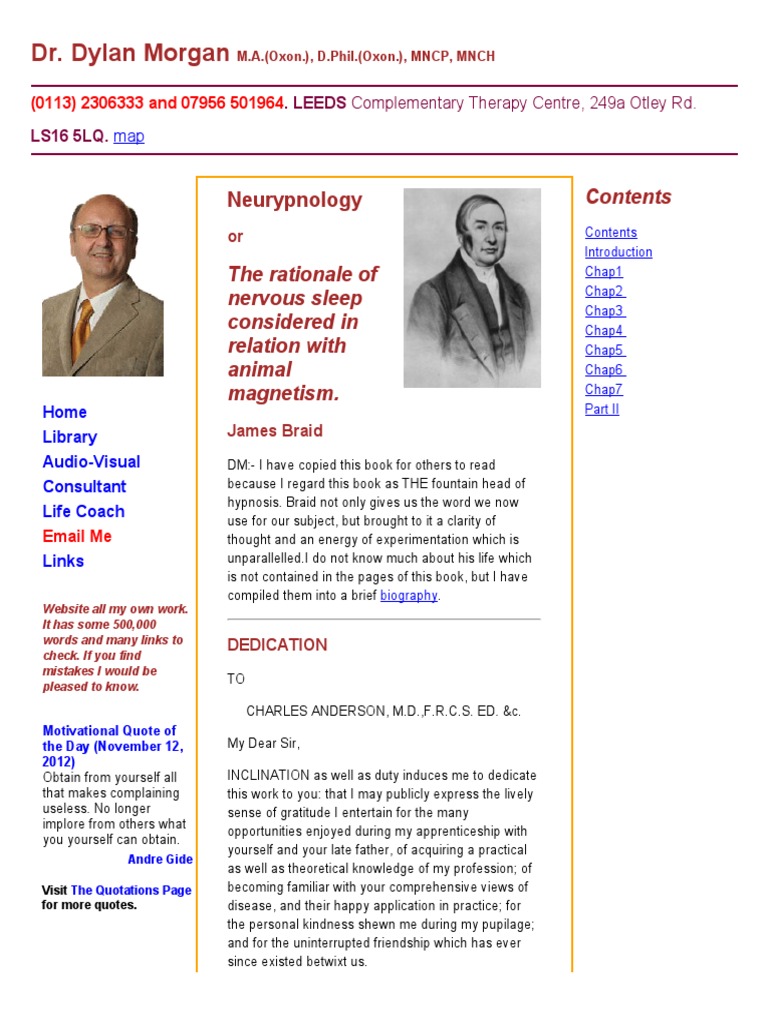 Neurypnology: The Science of Hypnosis | PDF | Hypnosis | Reason