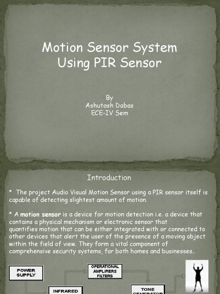 Project-PIR Motion Sensor | PDF | Electrical Engineering | Electronic ...