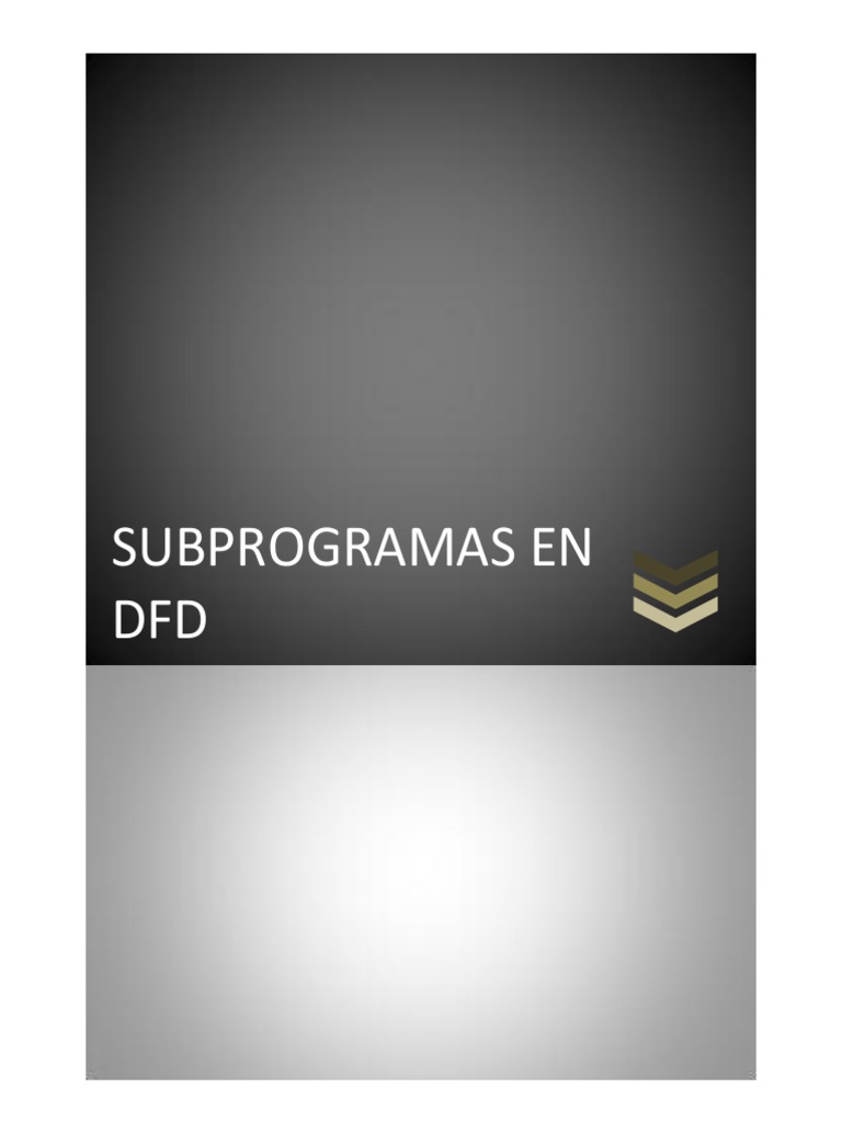 Subprogramas en DFD | PDF