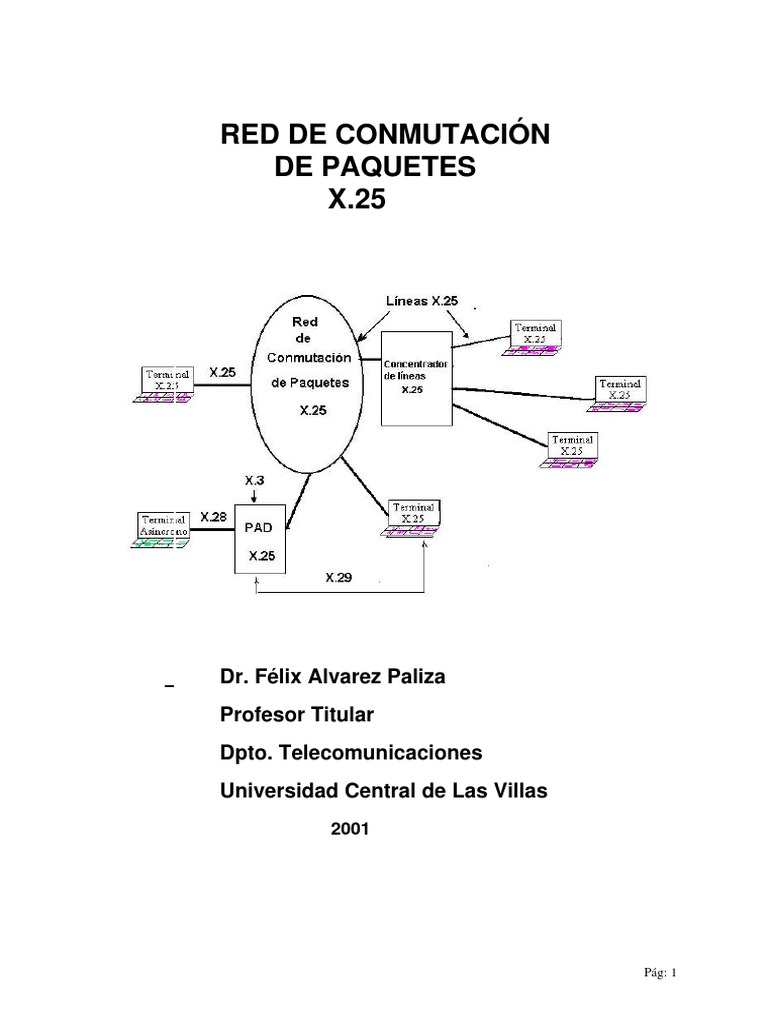 Redes X-25 | PDF | Tecnología de medios | Red de computadoras