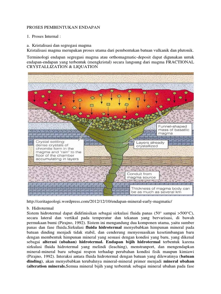 Proses Pembentukan Endapan Mineral | PDF
