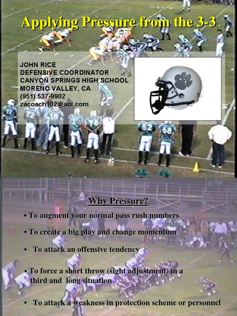 Applying Pressure | PDF | Gridiron Football | Football Codes