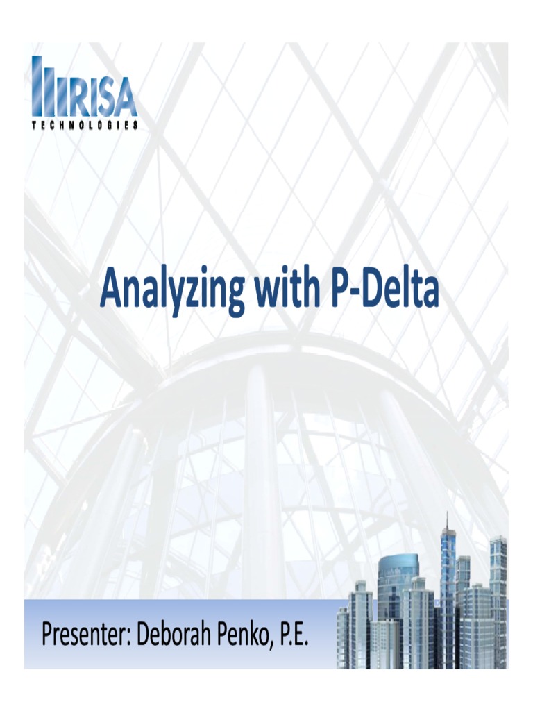 P Delta Presentation | PDF | Bending | Applied Mathematics