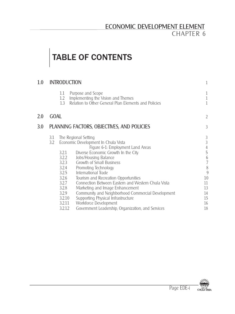 Economic Development Element 6 | PDF | City | Workforce Development