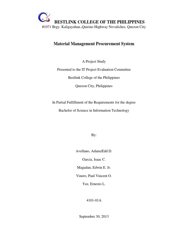 Material Management Procurement System | PDF | Procurement | Business ...