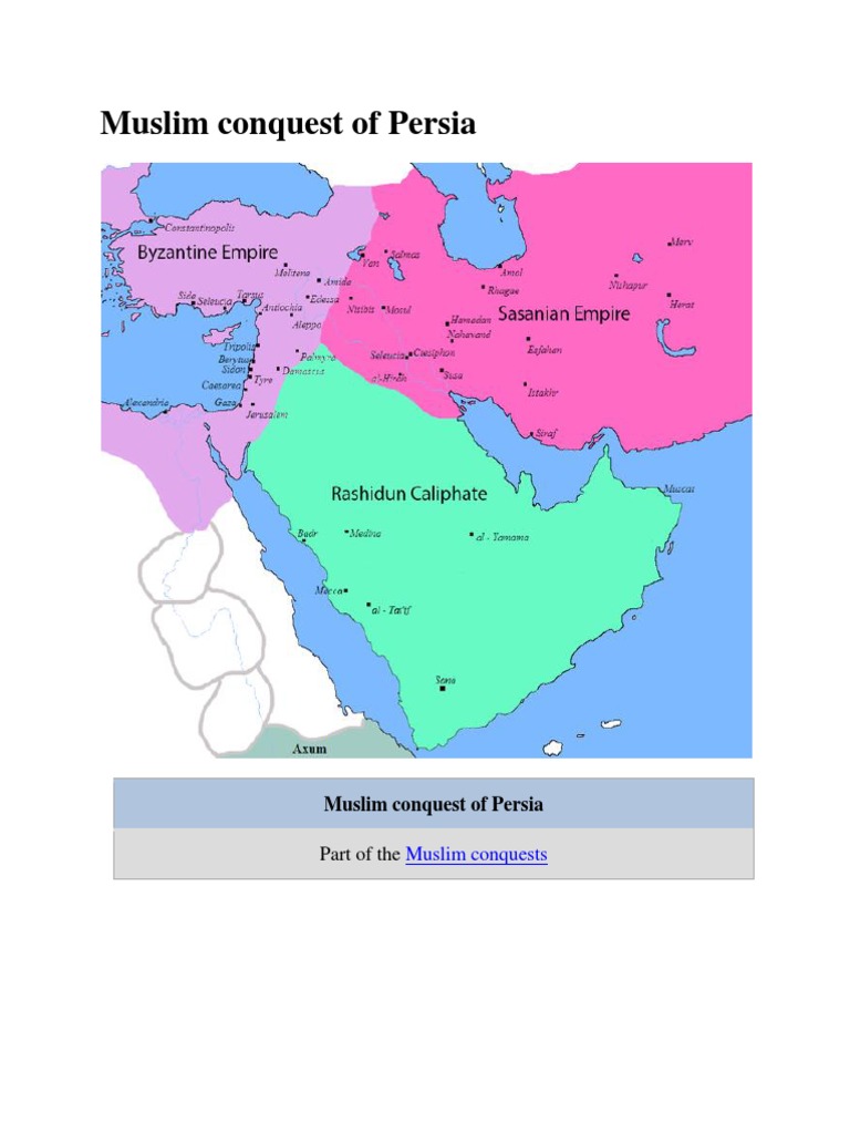 Muslim Conquest of Persia | PDF | Umar | Medieval Islam