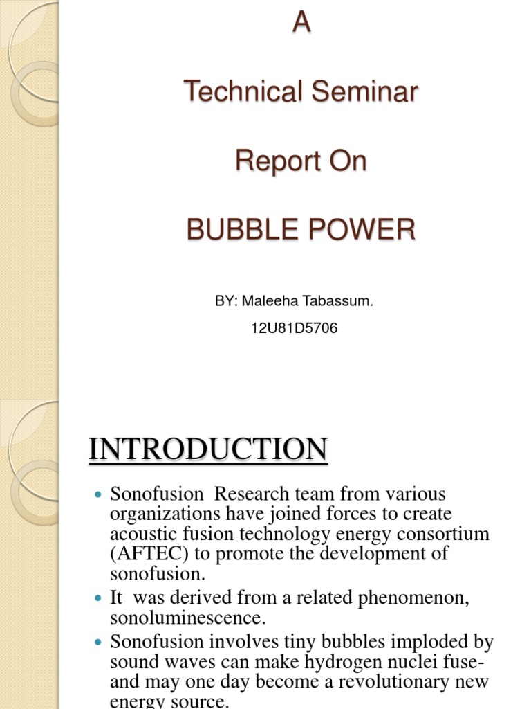 Bubble Power Pdf Nuclear Fusion Neutron