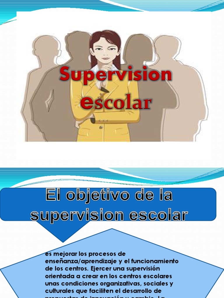Supervisión Escolar para la Mejora Educativa | PDF | Planificación ...