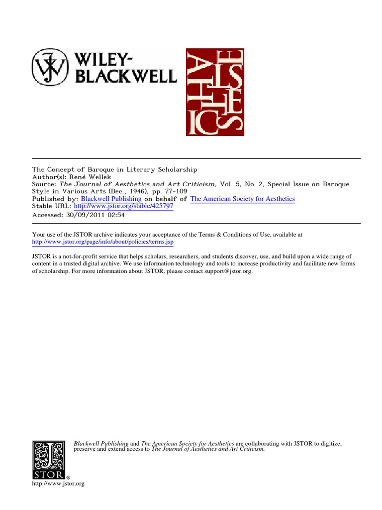 The Concept of Baroque | PDF | Baroque | English Literature