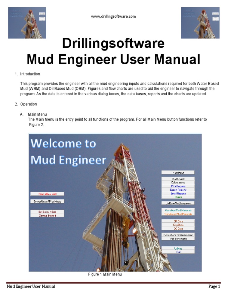 Mud Engineer User Manual | PDF