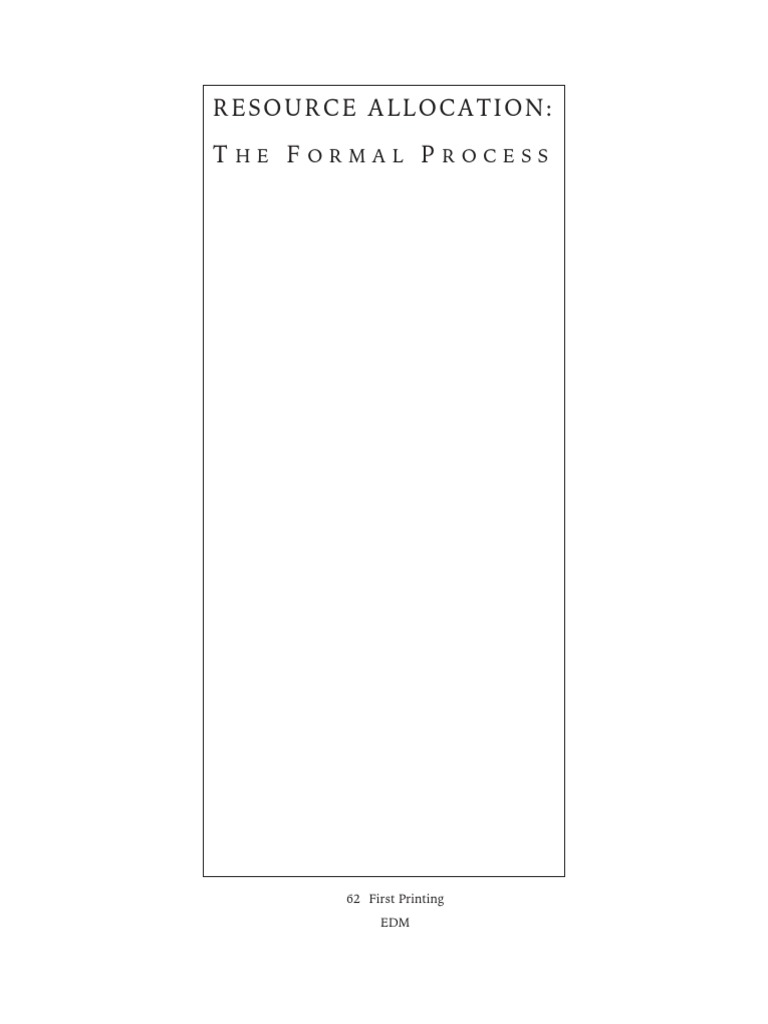 Formal Resources Allocation | PDF | Joint Chiefs Of Staff ...