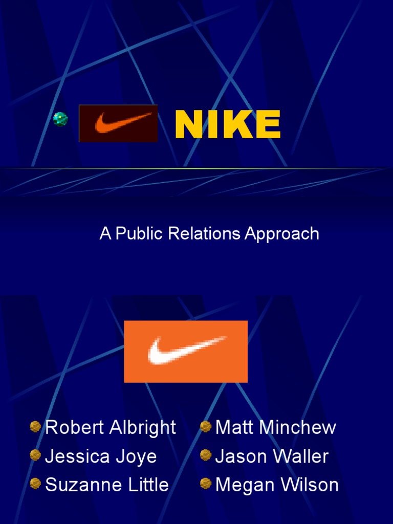 A Public Relations Approach | PDF | Nike | Sales