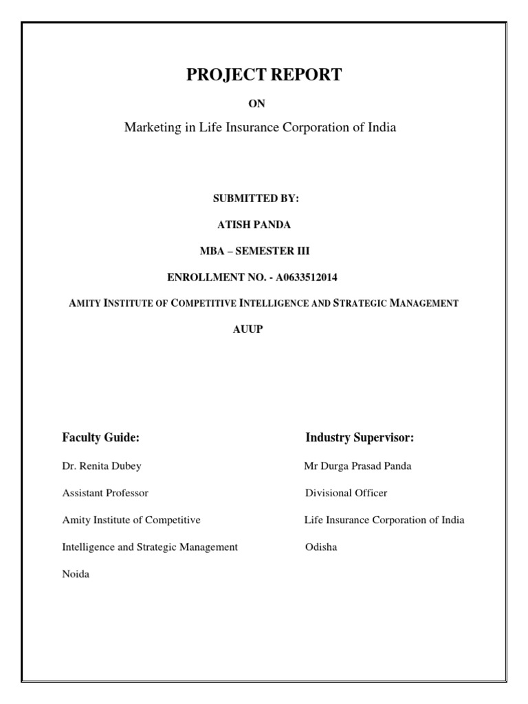 LIC Report | PDF | Life Insurance | Insurance