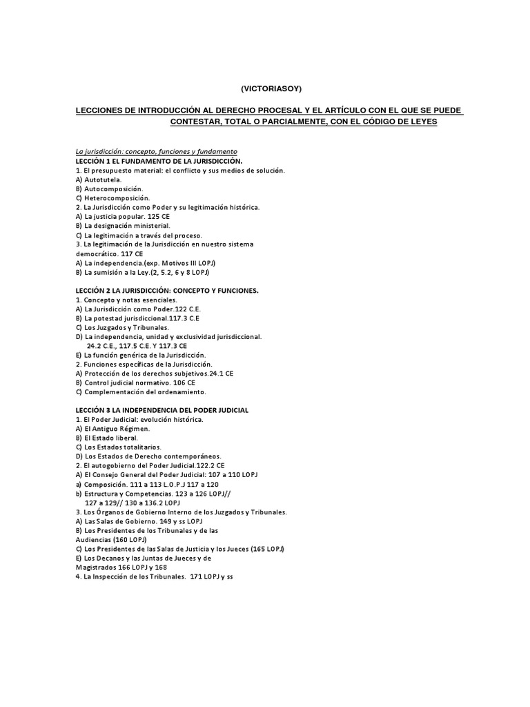 Resumen Intro Procesal | PDF | Jurisdicción | Juez