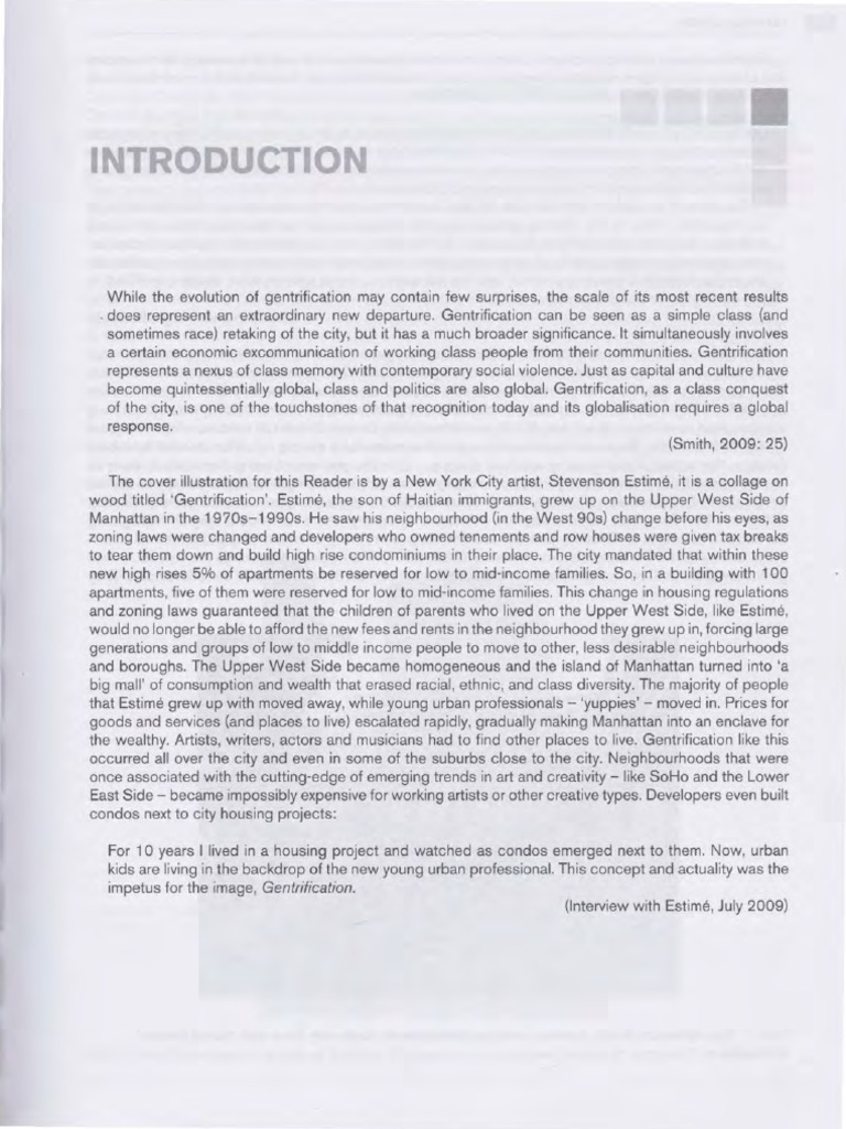 Gentrification: Urban Colonialism Explained | PDF | Apartment | Suburb