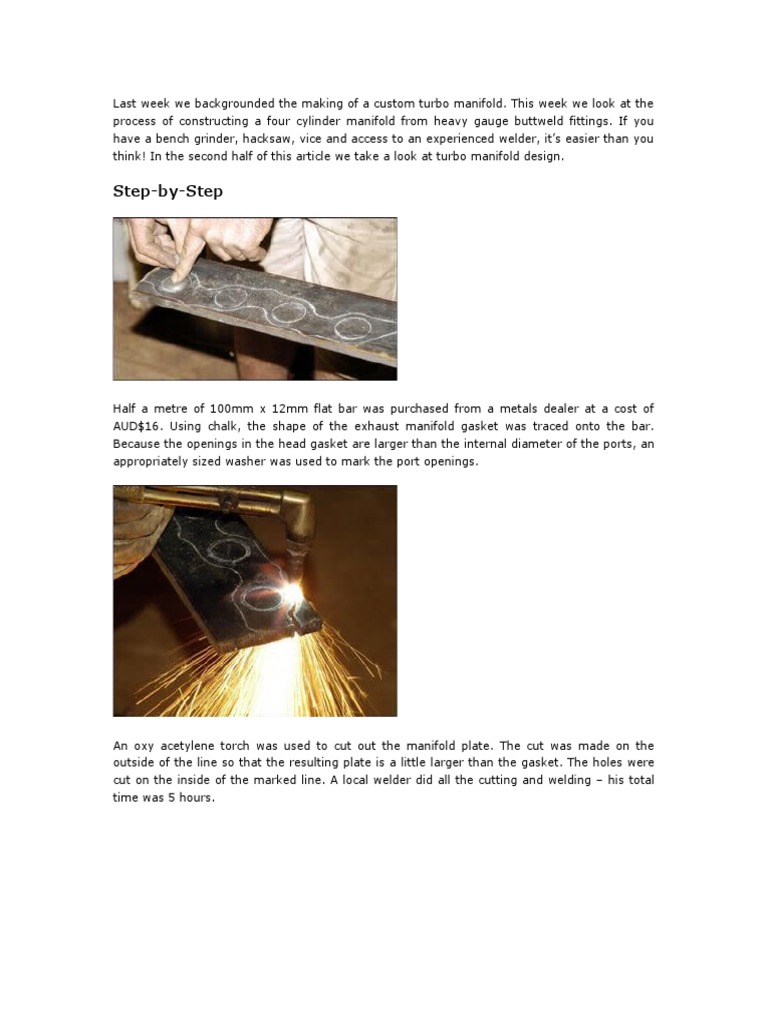 DIY Custom Turbo Manifold Guide | PDF | Turbocharger | Systems Engineering