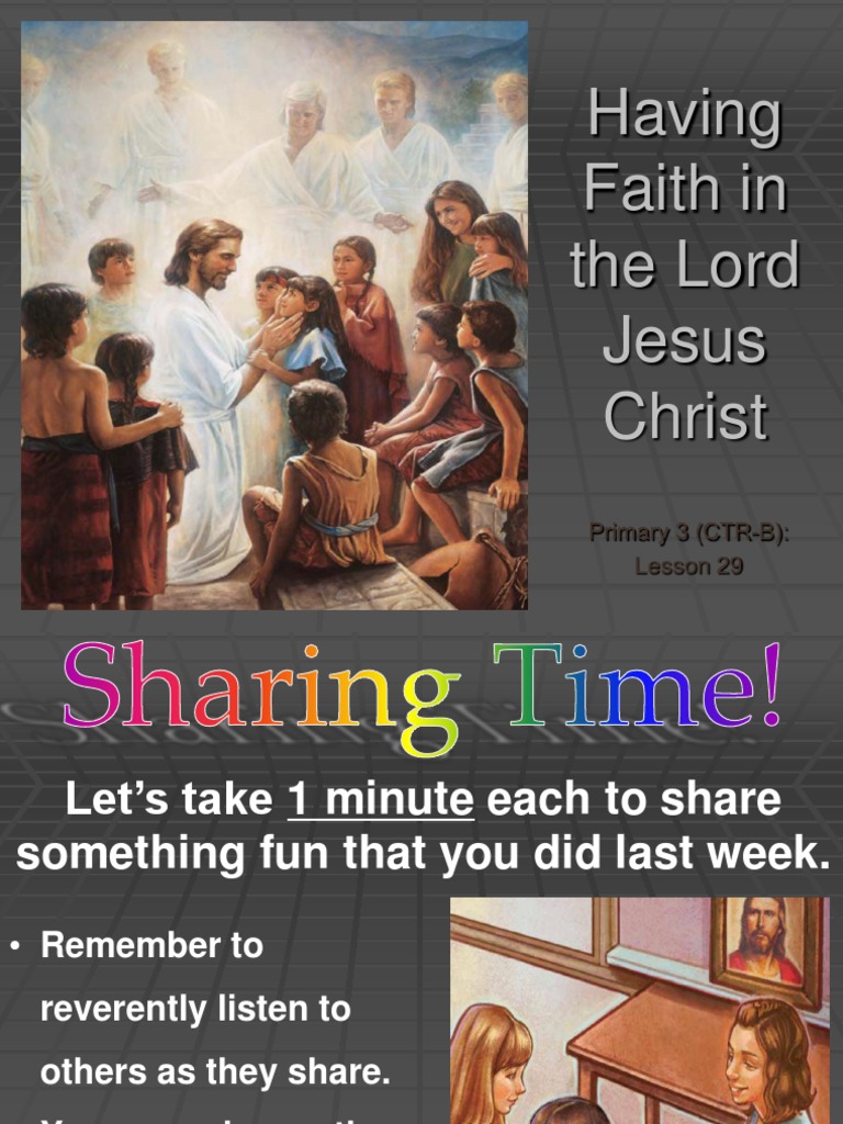 29-Having Faith in The Lord Jesus Christ | PDF | Prayer | Religious ...