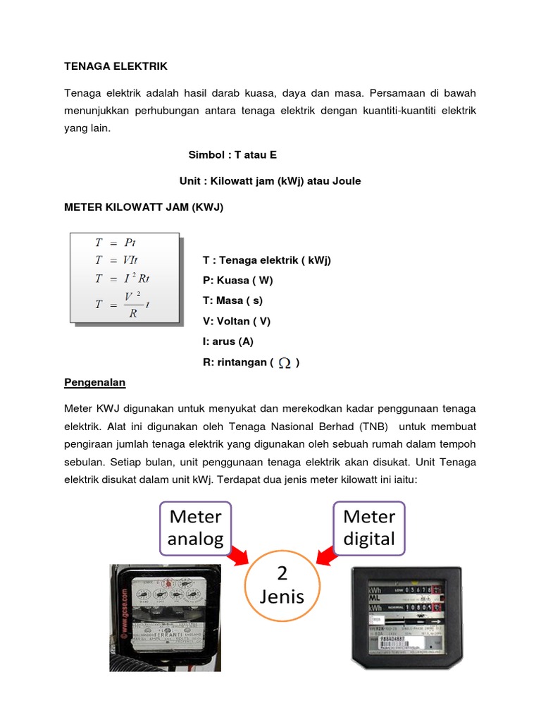 Meter Kilowatt Jam | PDF